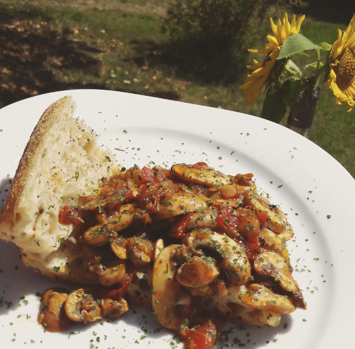 Champignon toast - Tofuhippie